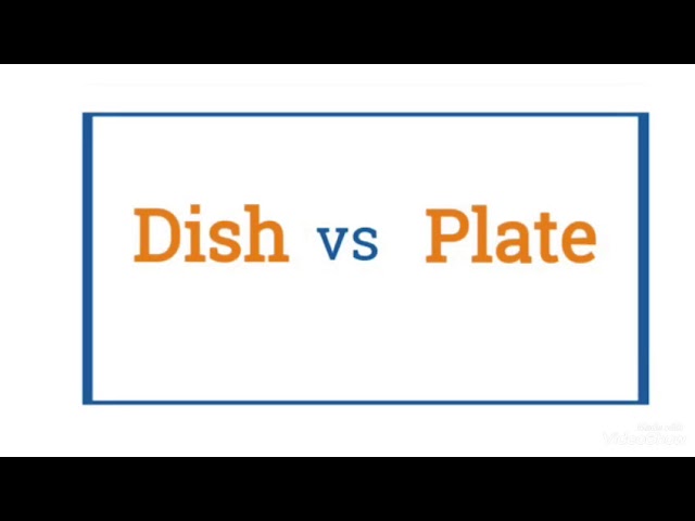 What is the difference between plate and dish?