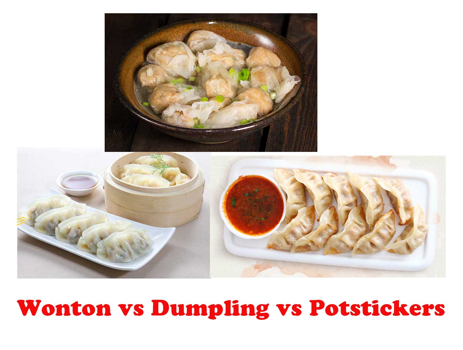 What is the difference between potstickers and wontons?