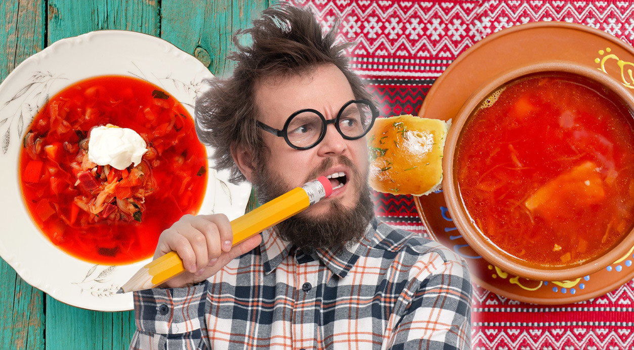 What is the difference between Russian borscht and Ukrainian borscht?