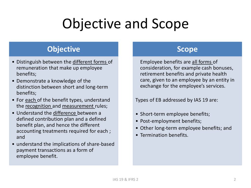 What is the difference between scope and objective with example?