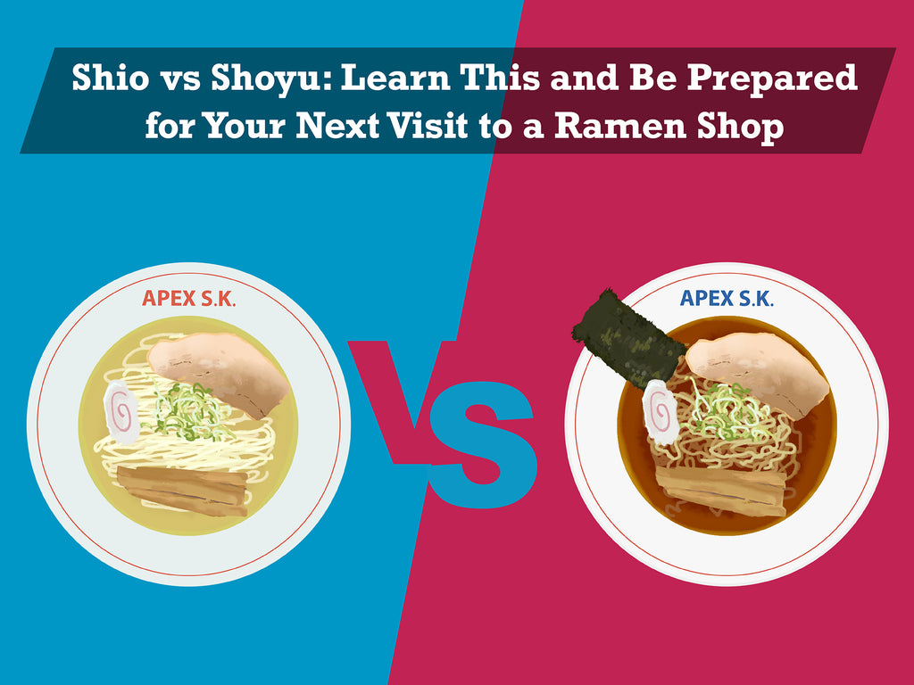 What is the difference between Shio and shoyu ramen?