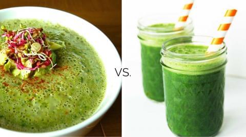 What is the difference between souping and juicing?