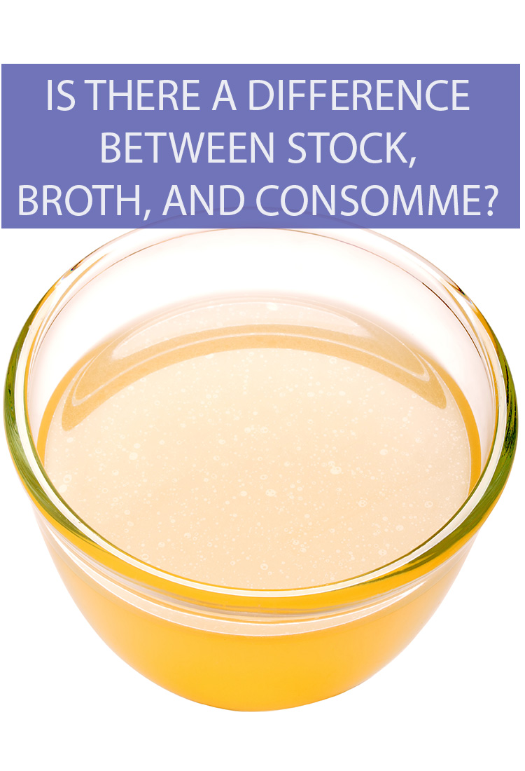 What is the difference between stock and consommé?