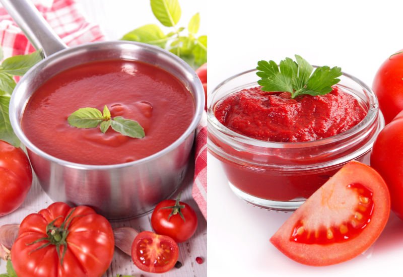 What is the difference between tomato sauce and tomato paste?