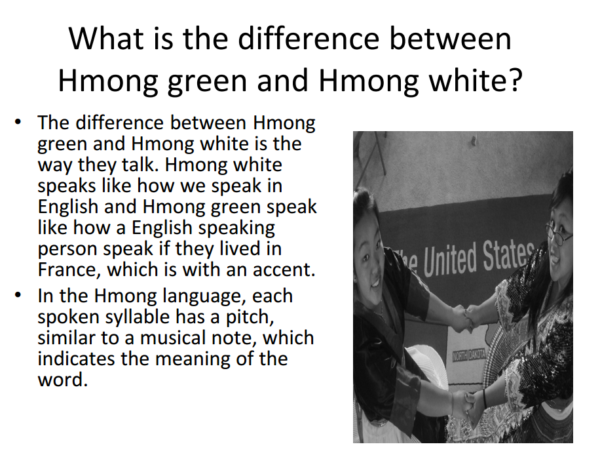 What is the difference between White Hmong and Hmong?
