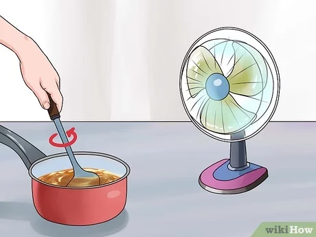 What is the fastest way to cool hot food?