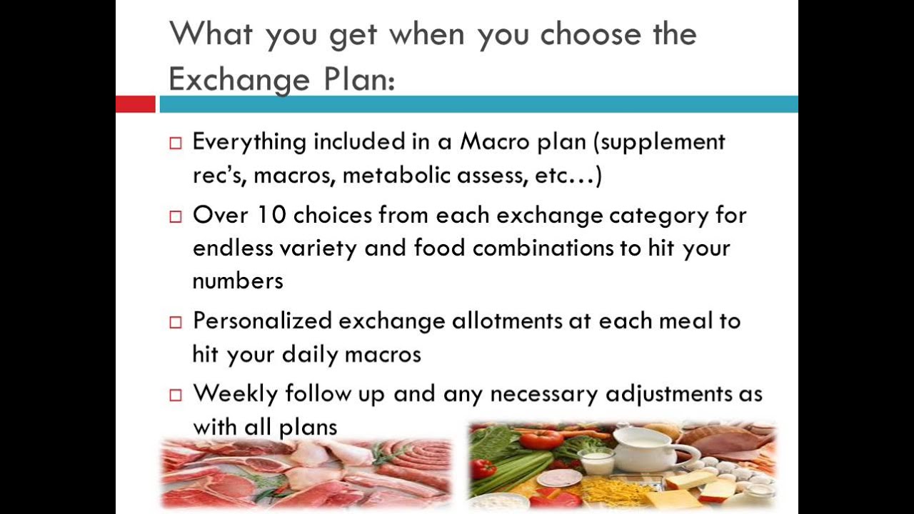 What is the food exchange system?