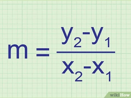 What is the formula to find the slope?