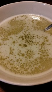 What is the froth on top of soup?