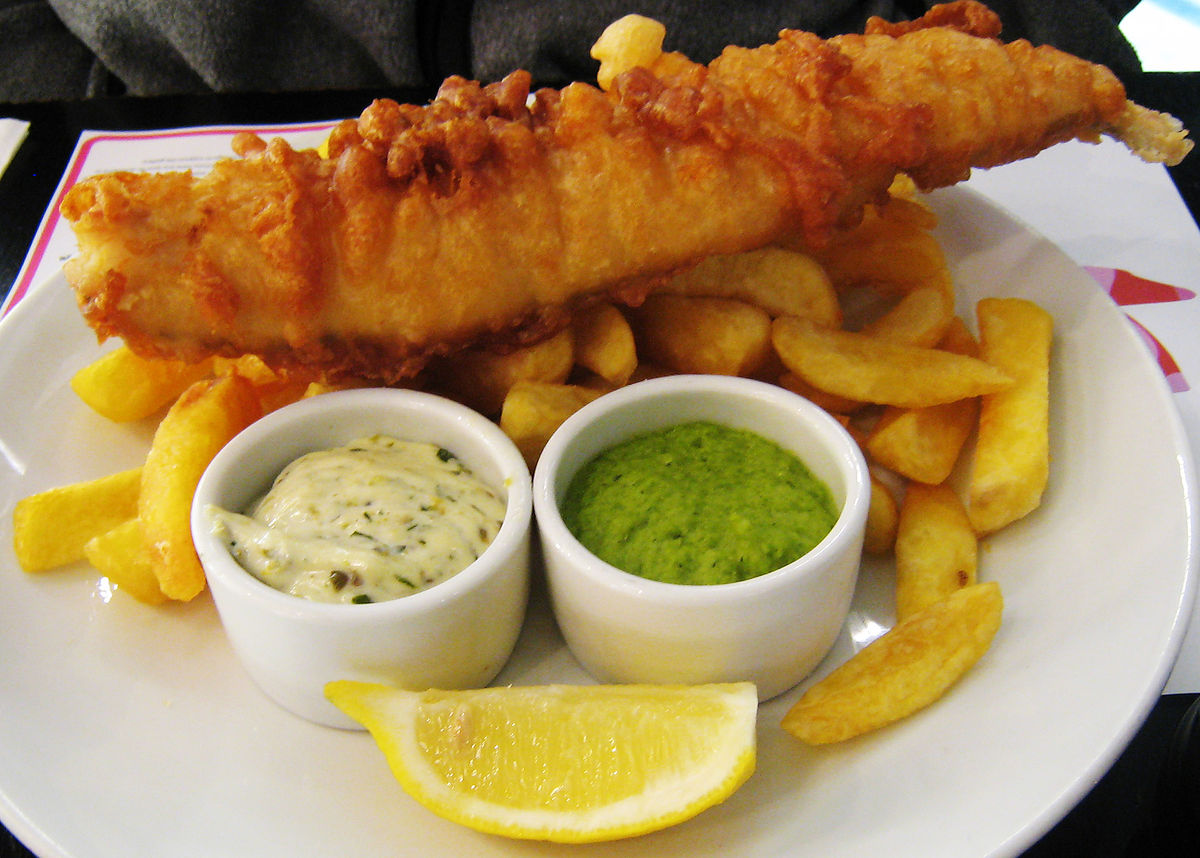What is the green stuff served with fish and chips?