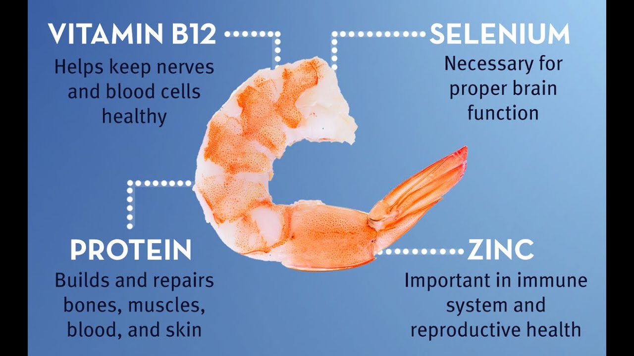 What is the health benefit of shrimp?