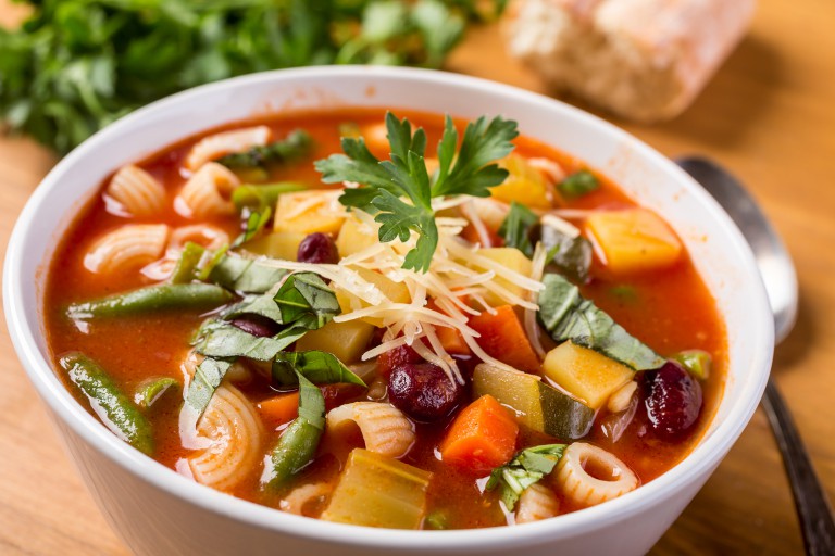 What is the history of vegetable soup?