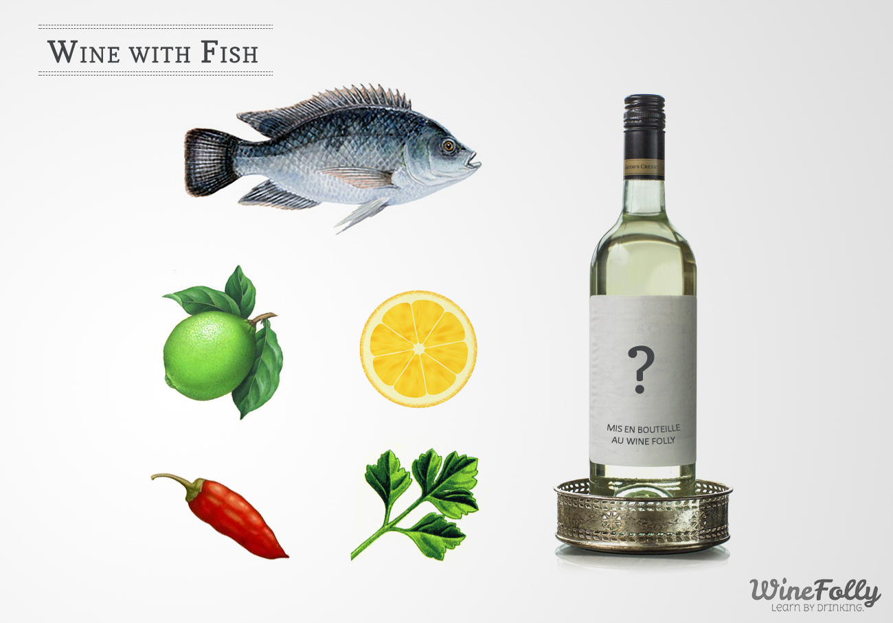 What is the ideal wine to go with grilled fish?