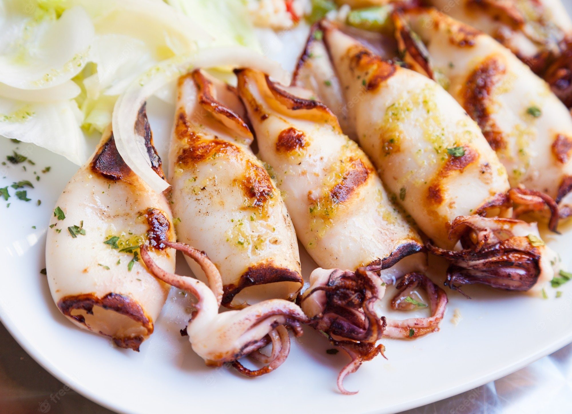 What is the Italian name for squid in a restaurant?