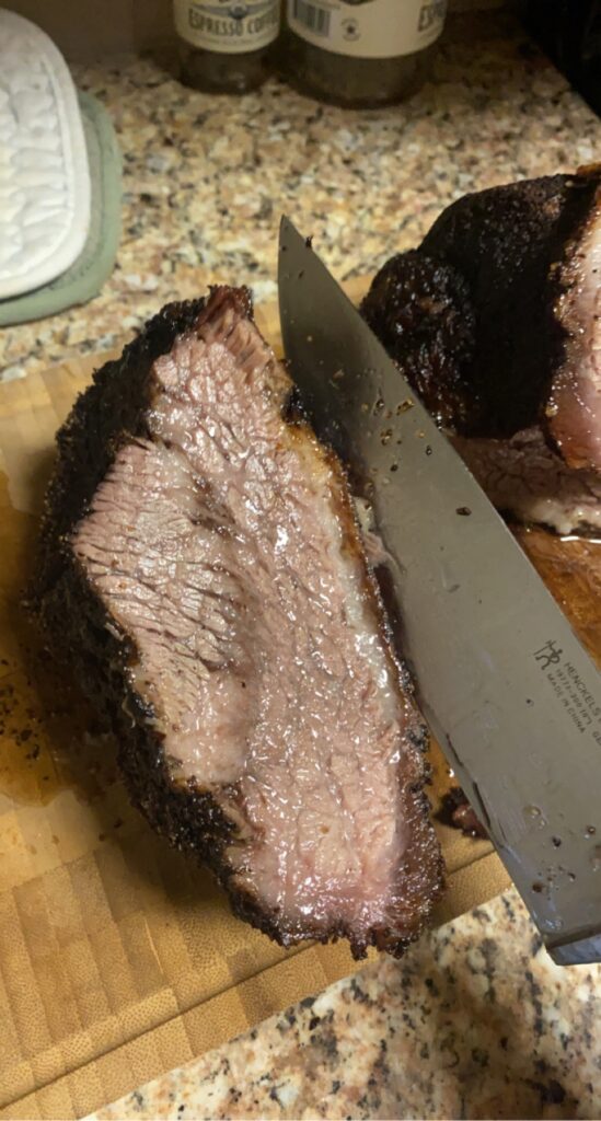What is the lowest internal temp for brisket?