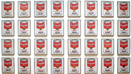 What is the meaning behind Campbell's soup cans?