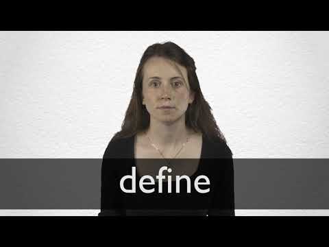 What is the meaning of define in French?