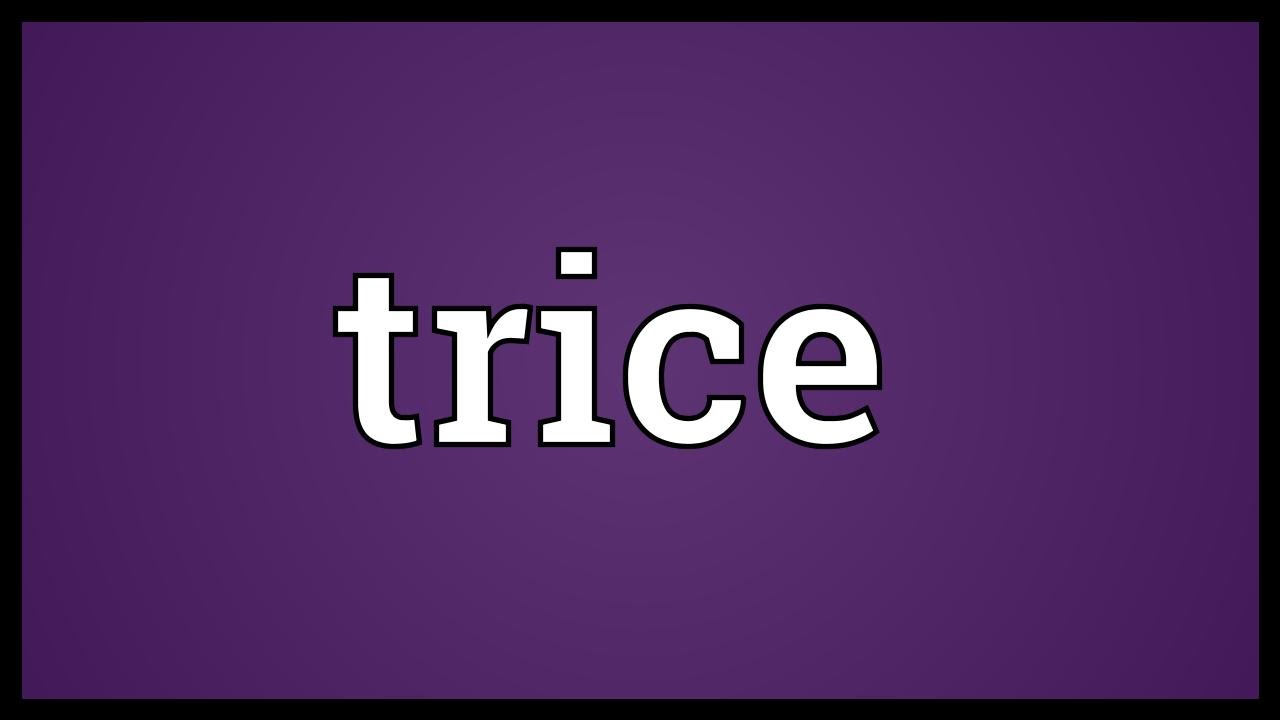 What is the meaning of in a trice?