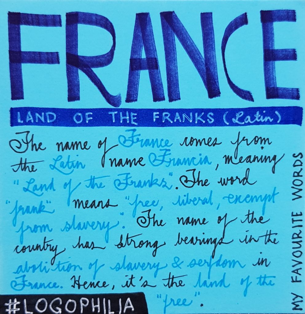 What is the meaning of the word France?
