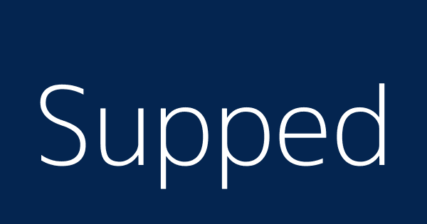 What is the meaning of the word supped?