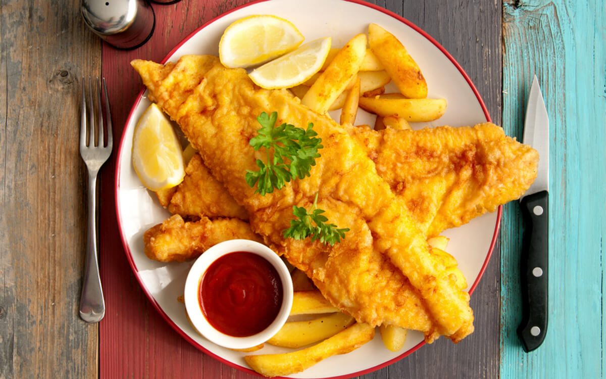 What is the most common fried fish?