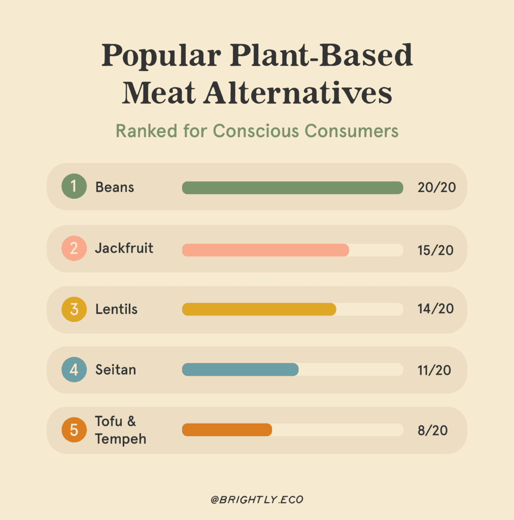 What is the most environmentally friendly meat substitute?