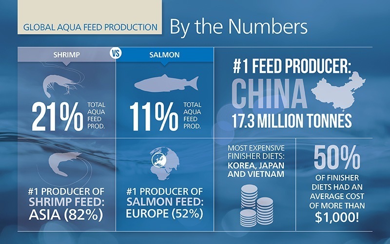 What is the most expensive part of fish feed?