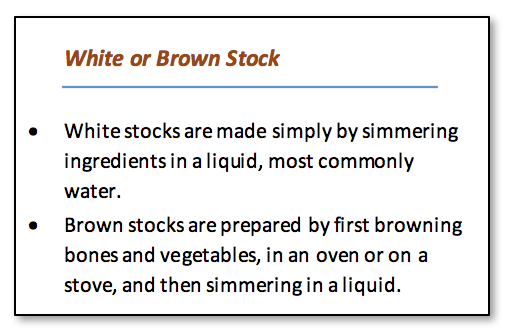 What is the most important ingredient when making a stock?