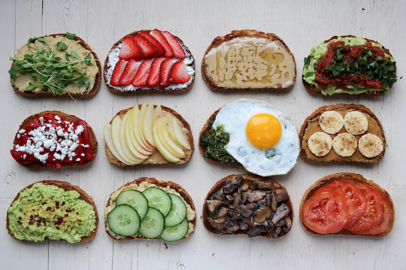 What is the most popular topping on toast?