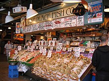 What is the name of the famous fish market in Seattle?