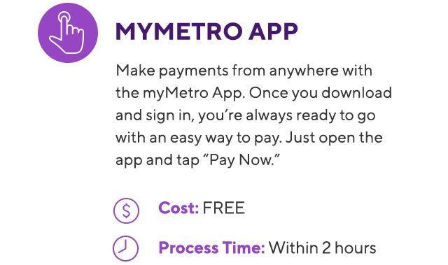 What is the number for metropcs to pay bill?