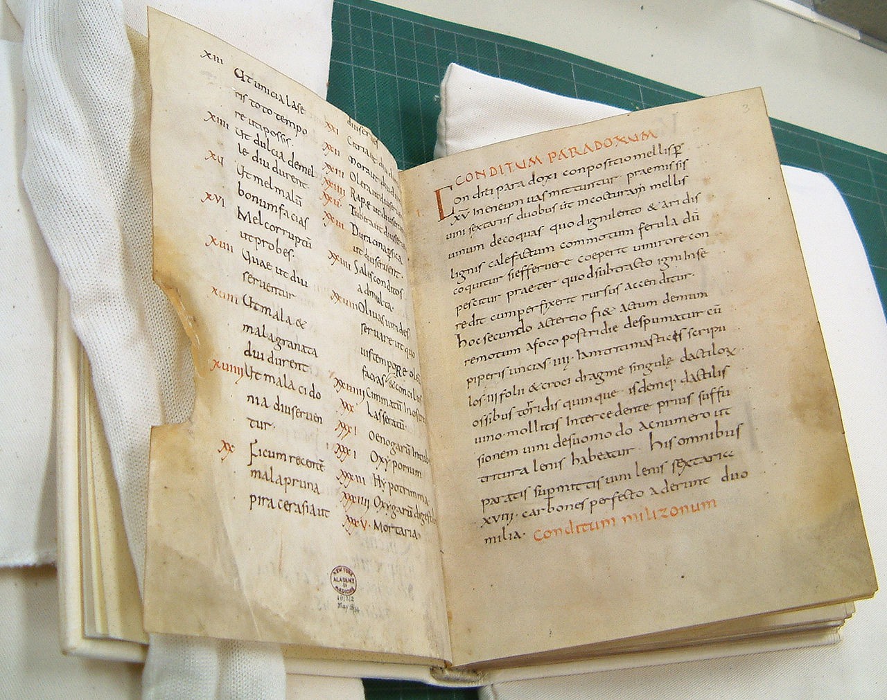 What is the oldest cookbook?