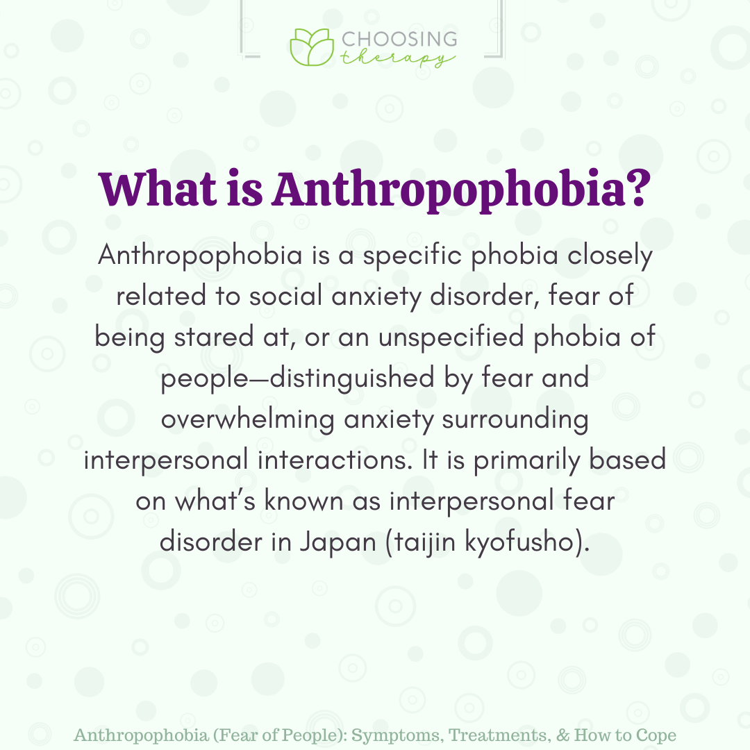 What is the origin of Anthropophobia?