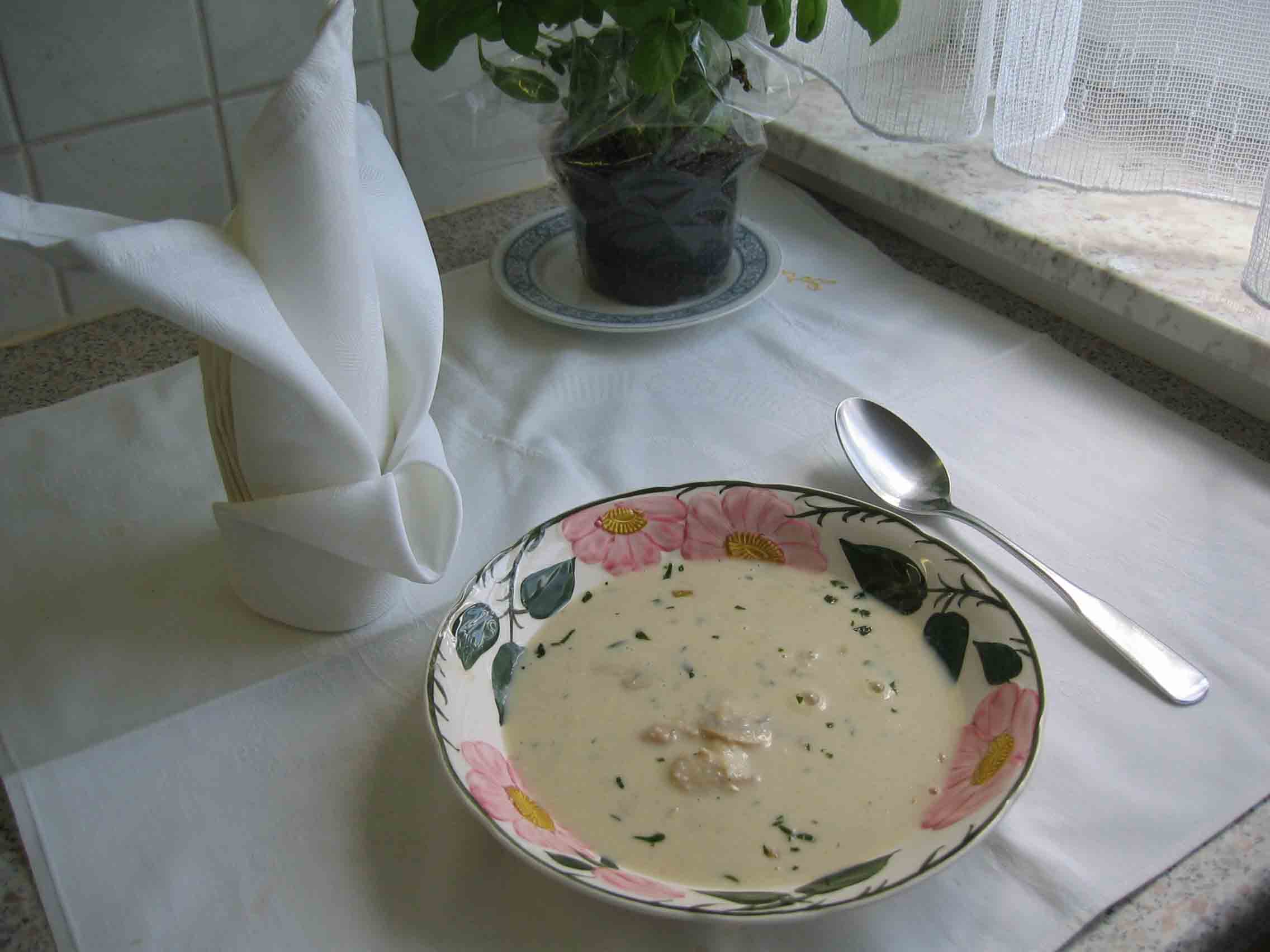 What is the origin of cream of mushroom soup?