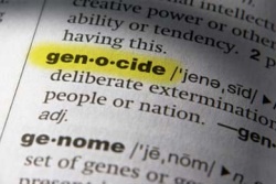 What is the origin of the word'genocide'?