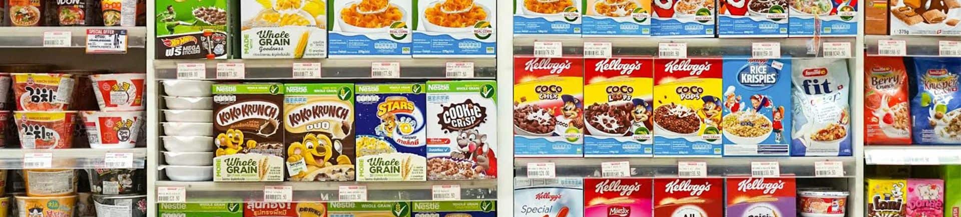 What is the packaging material requirement for breakfast cereals?