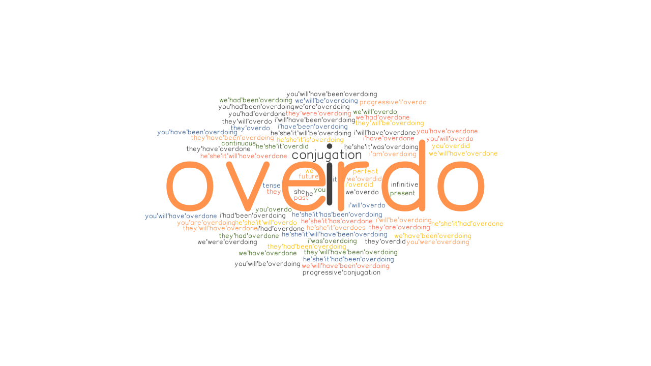 What is the past tense of overdo?