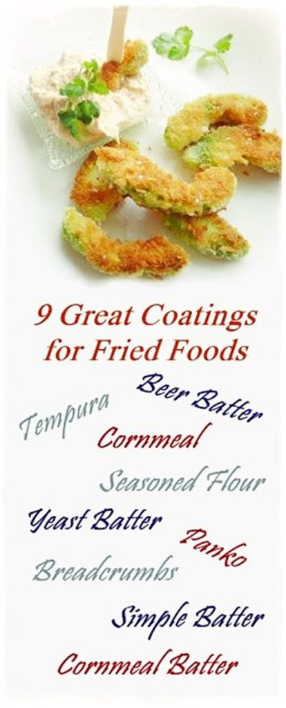 What is the purpose of coating food when frying them?
