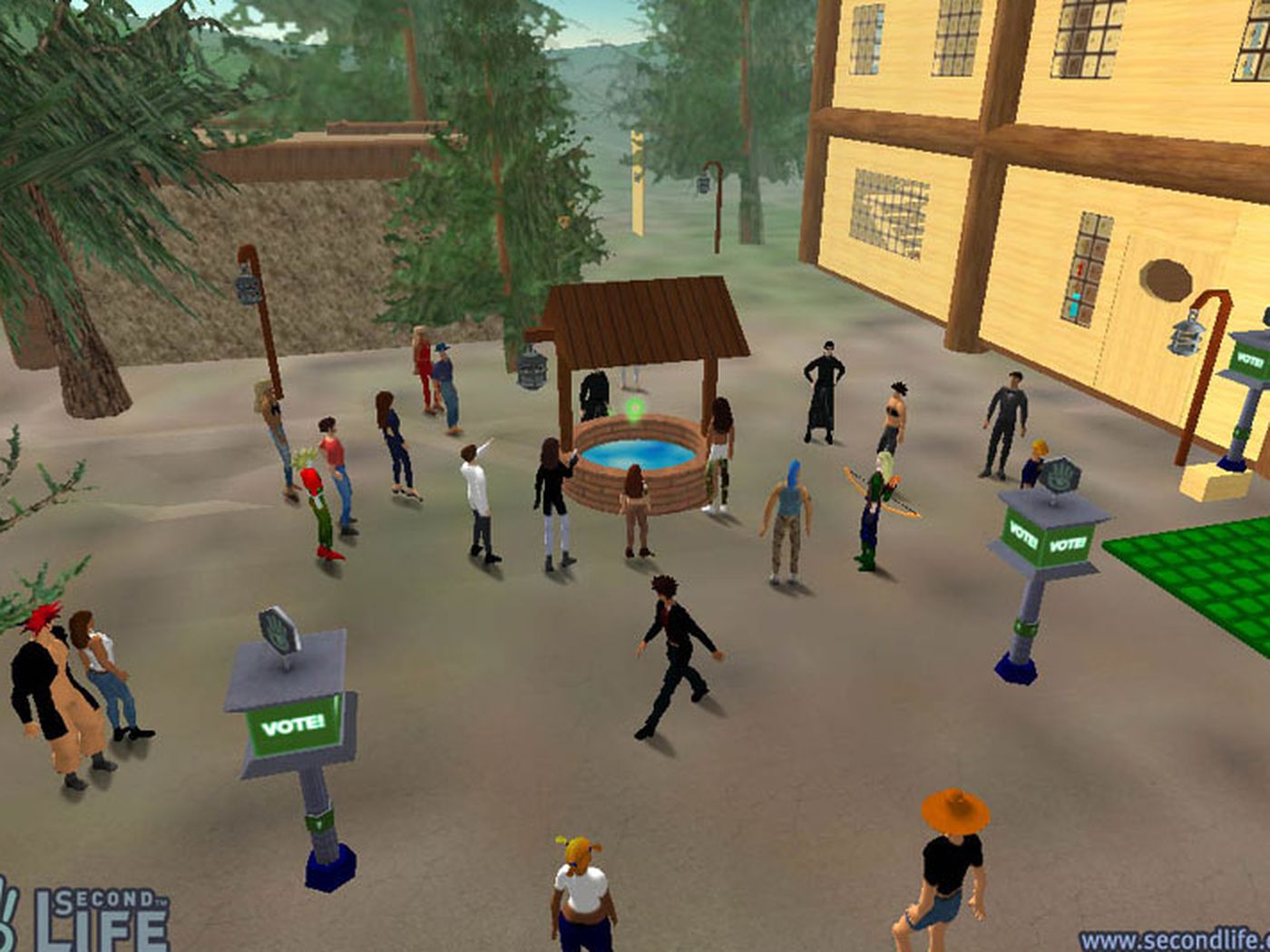 What is the purpose of Second Life game?