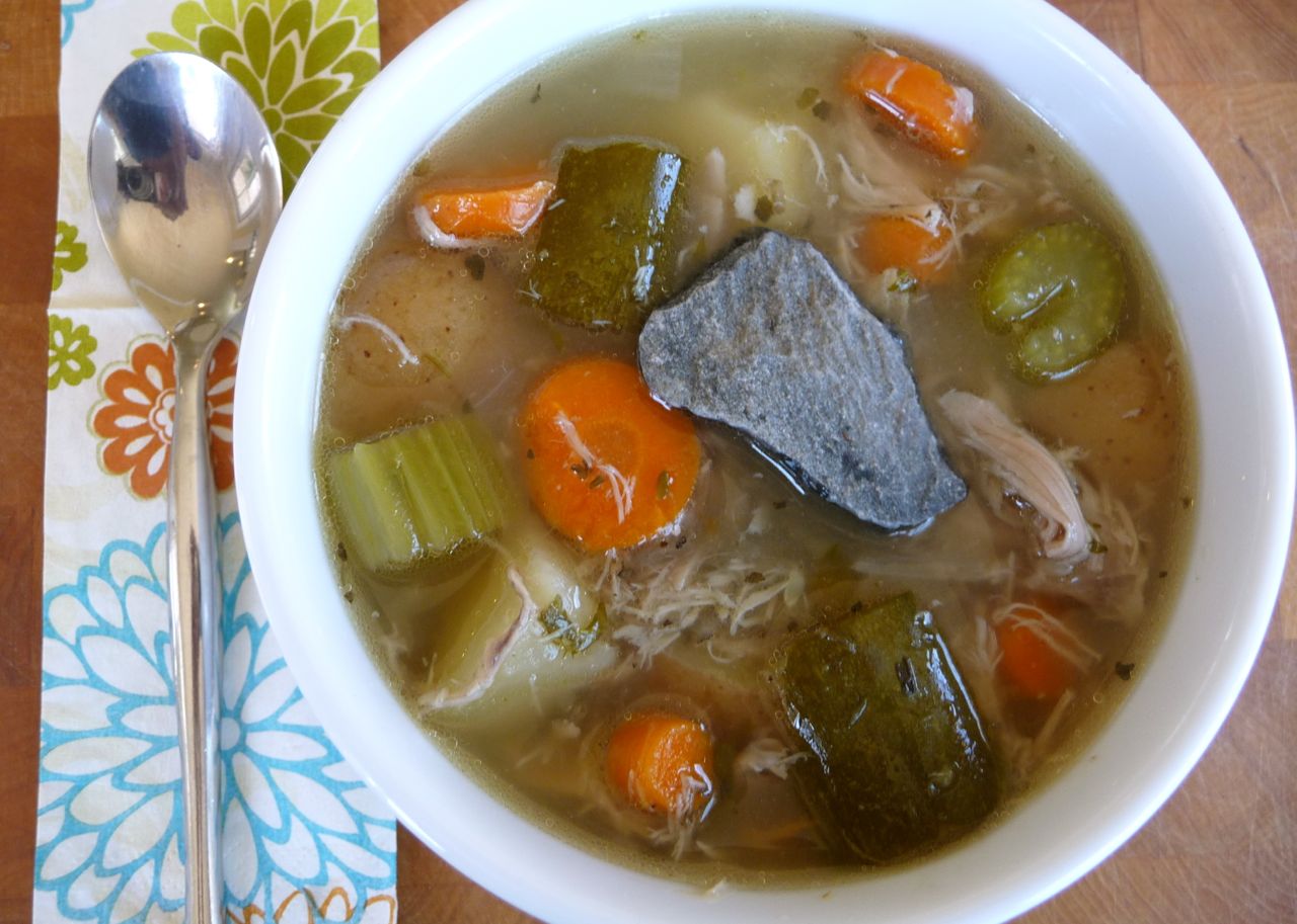 What is the purpose of the stone in stone soup?