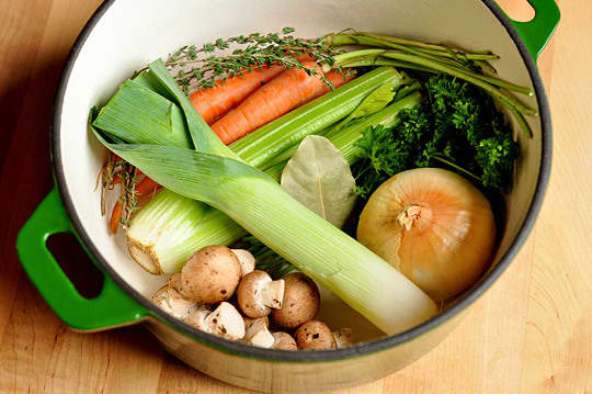 What is the purpose of vegetable stock?