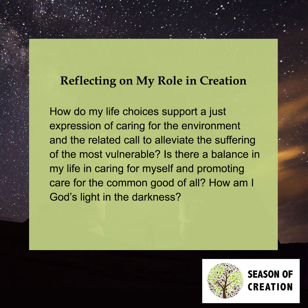 What is the role of creation?