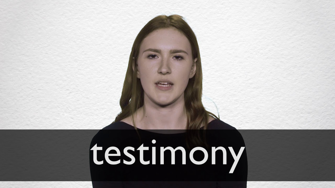What is the root meaning of the word testimony?
