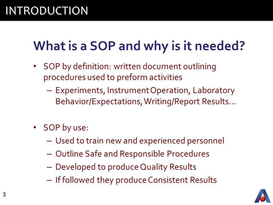 What is the root word of SOP?
