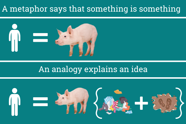 What is the same as analogy?