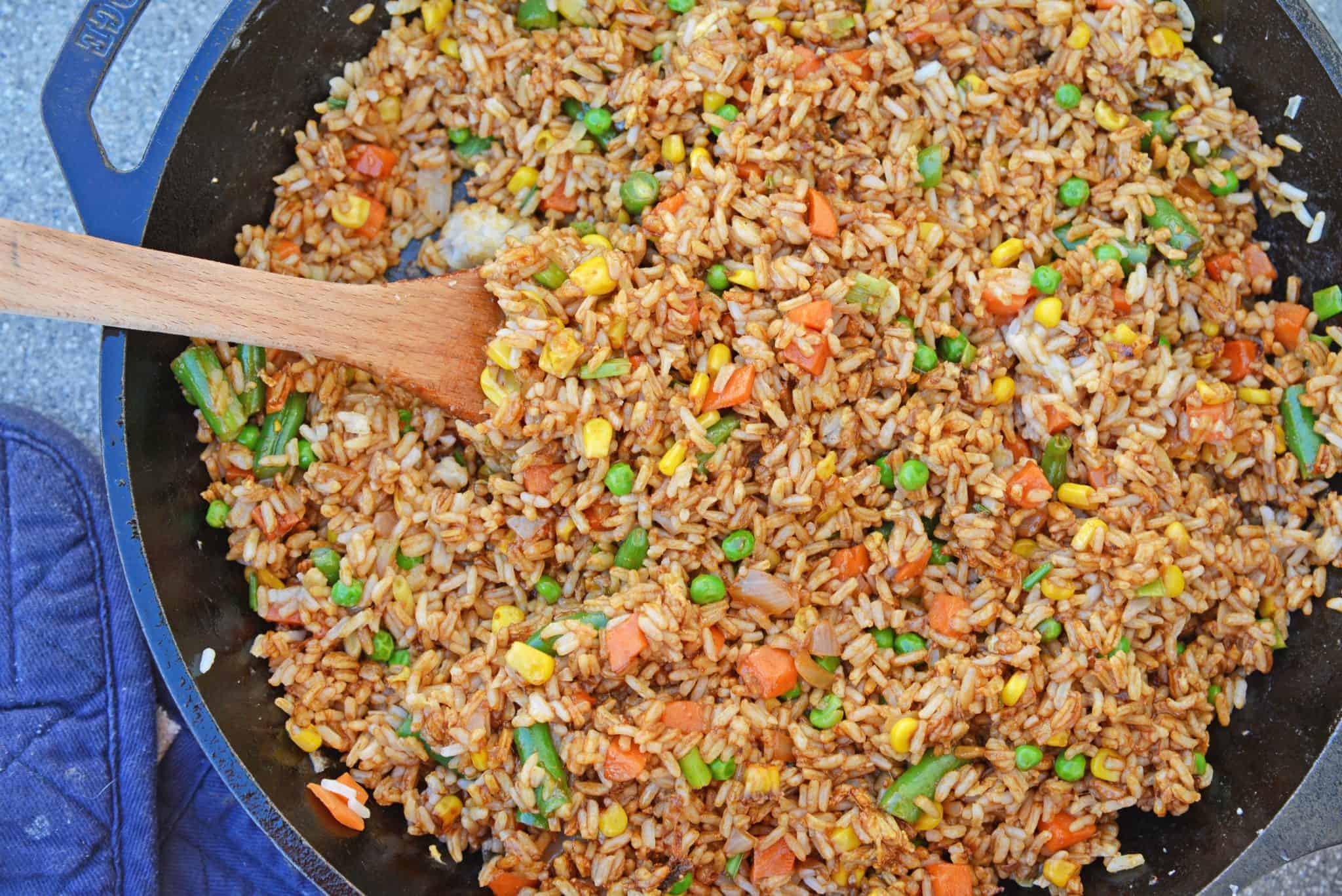 What is the secret to restaurant fried rice?