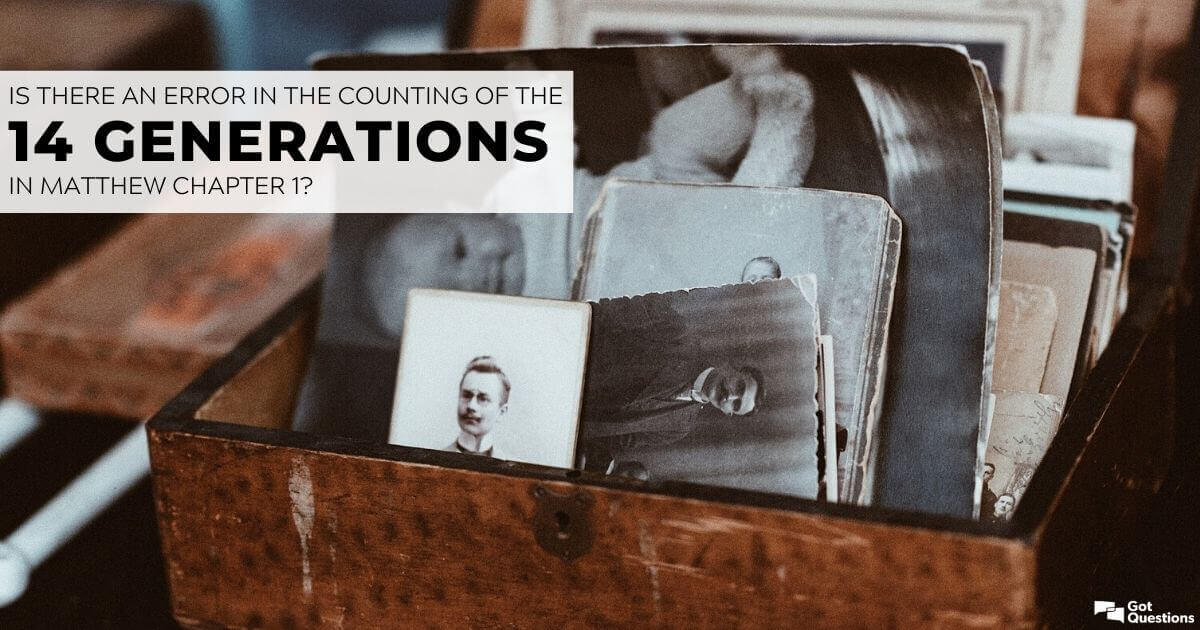 What is the significance of 14 generations in Matthew 1?