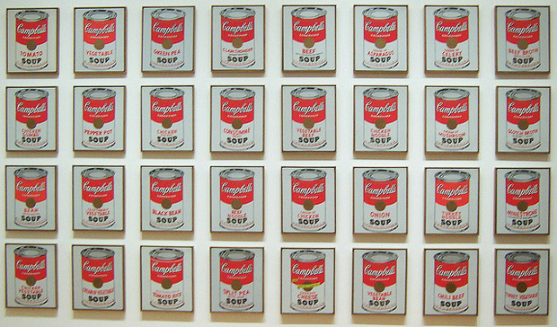 What is the story behind Campbell's soup cans?