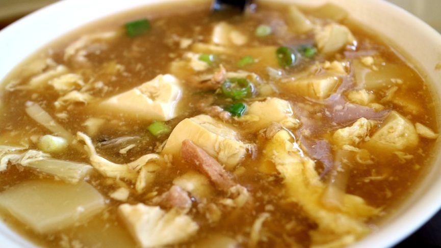 What is the thickener in Chinese soup?