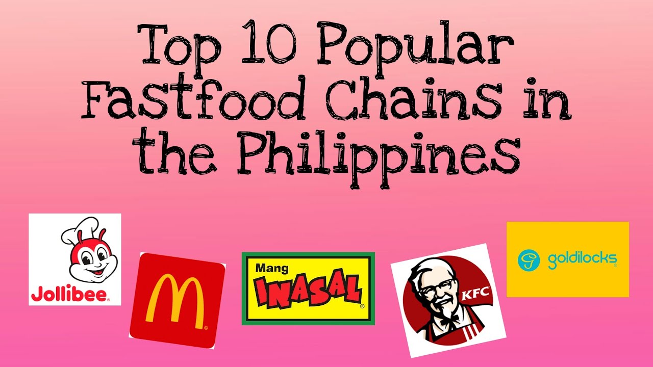 What is the top fast food chain in the Philippines?